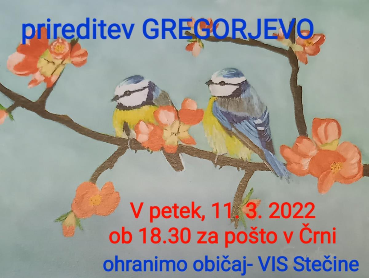 PRIREDITEV GREGORJEVO - visit-crna.si